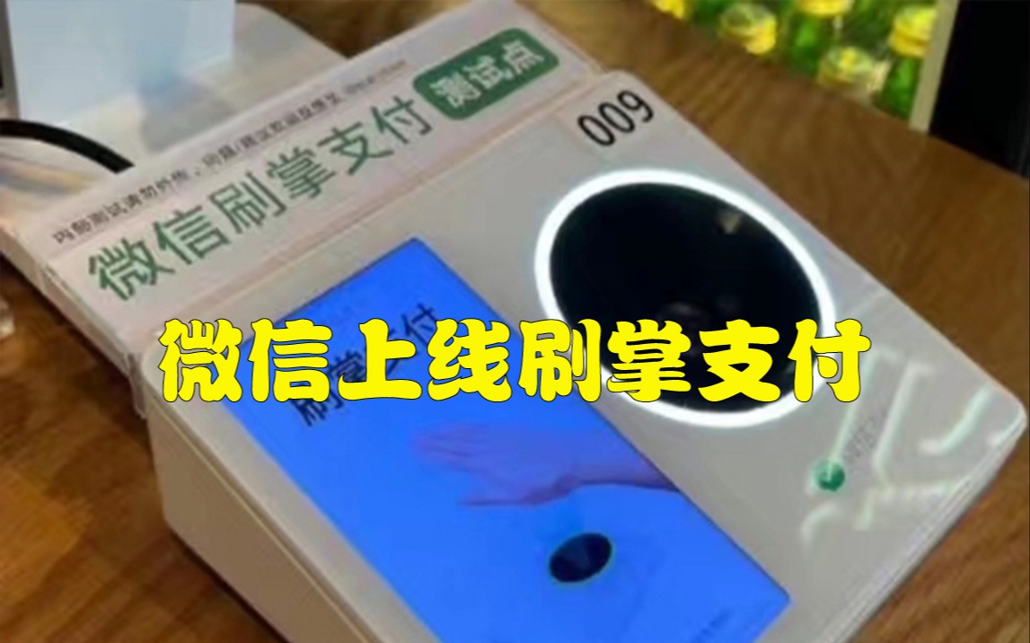 微信上线刷掌支付