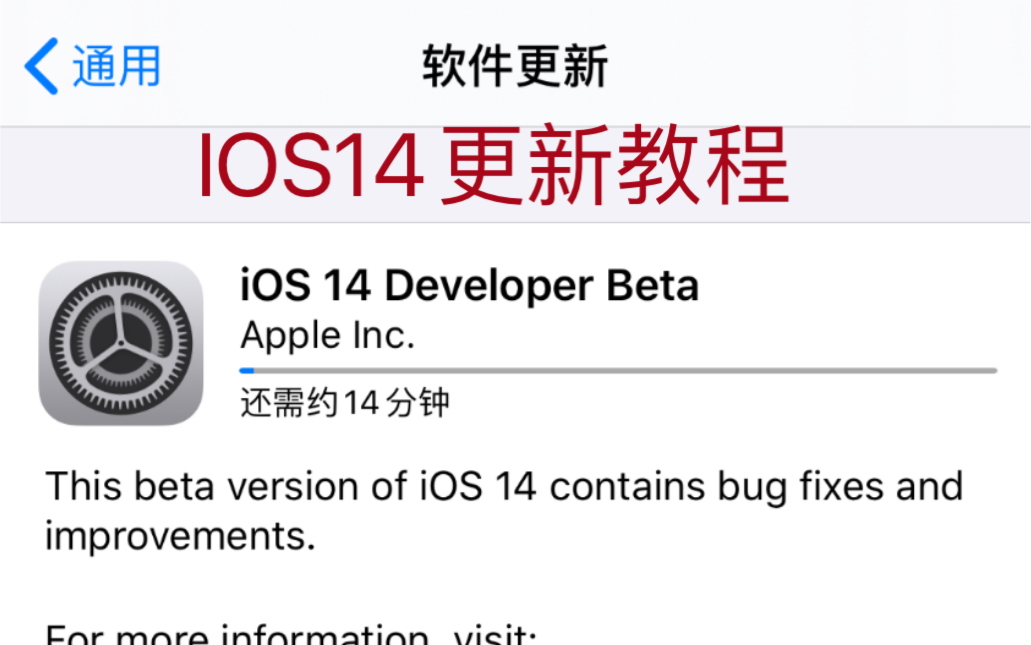 IOS14更新描述文件以及更新教程