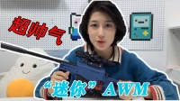 试玩迷你版AWM软弹玩具,本以为翻车了,没想到打的还挺准