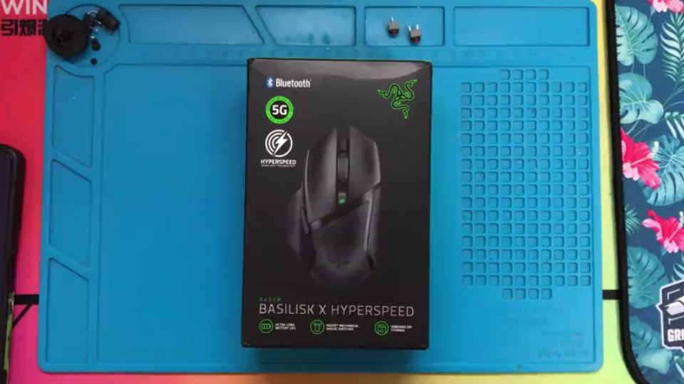 全新鼠标拆解 雷蛇巴塞利斯蛇X无线拆解教程视频。更换左右按键微动...