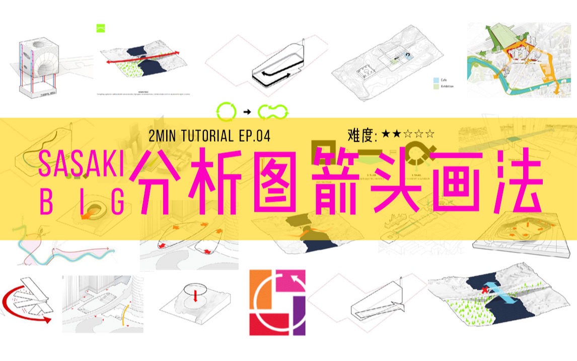 【分析图灵魂注入】5步学会sasaki BIG 分析图箭头画法
