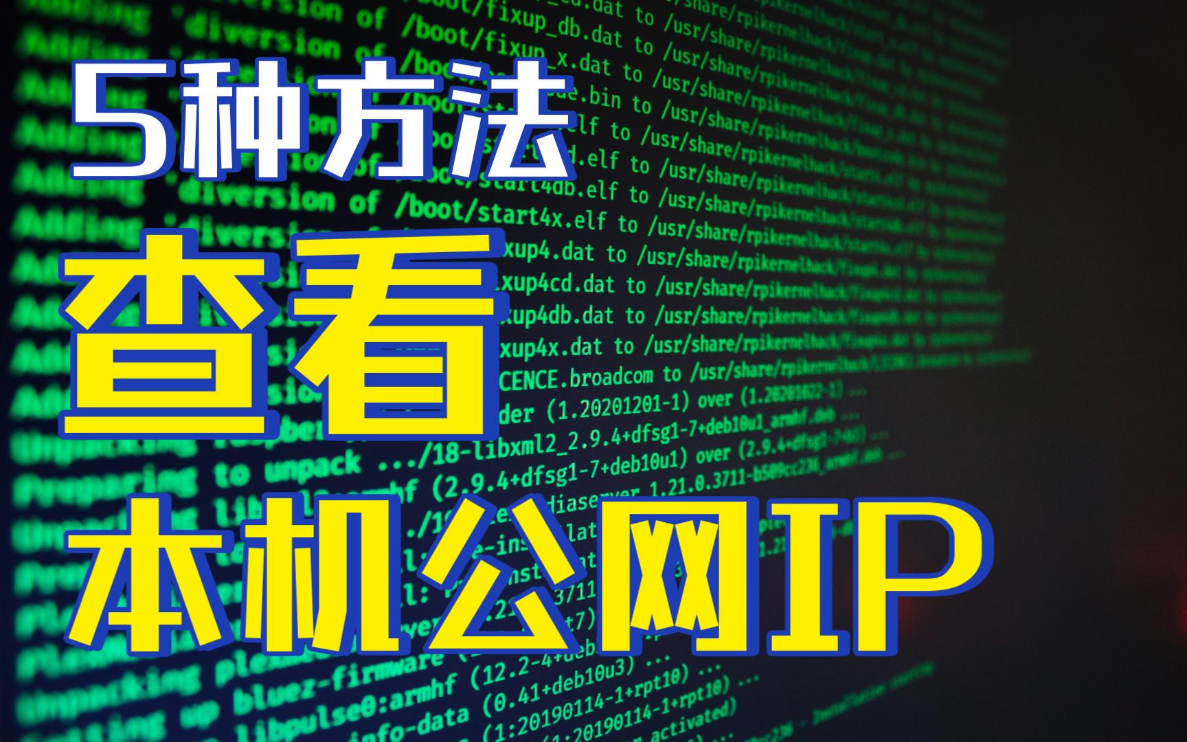 【公网IP查询】5种方法快速查询自己的公网IP
