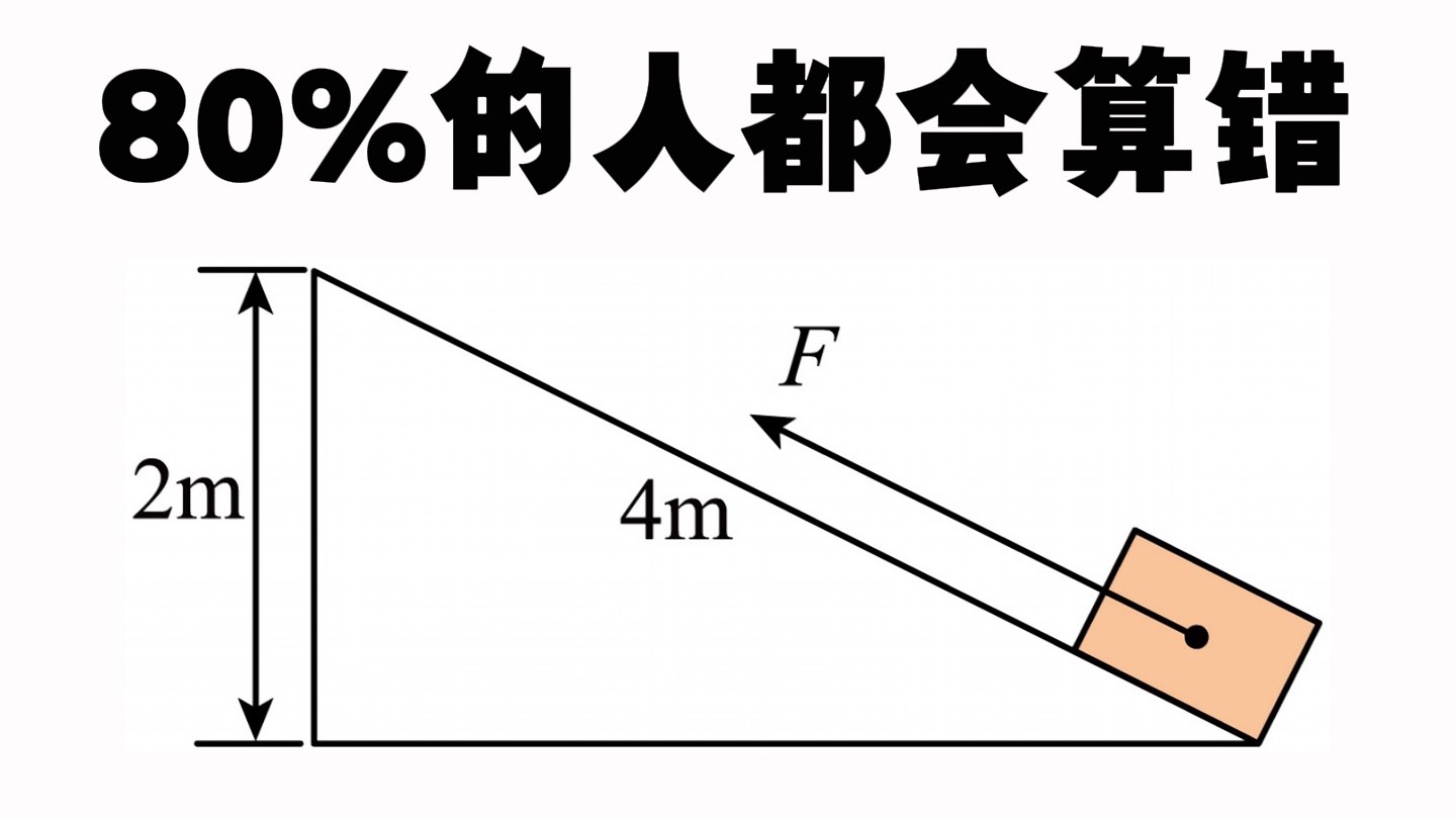 【初二物理】10分钟搞定,斜面计算