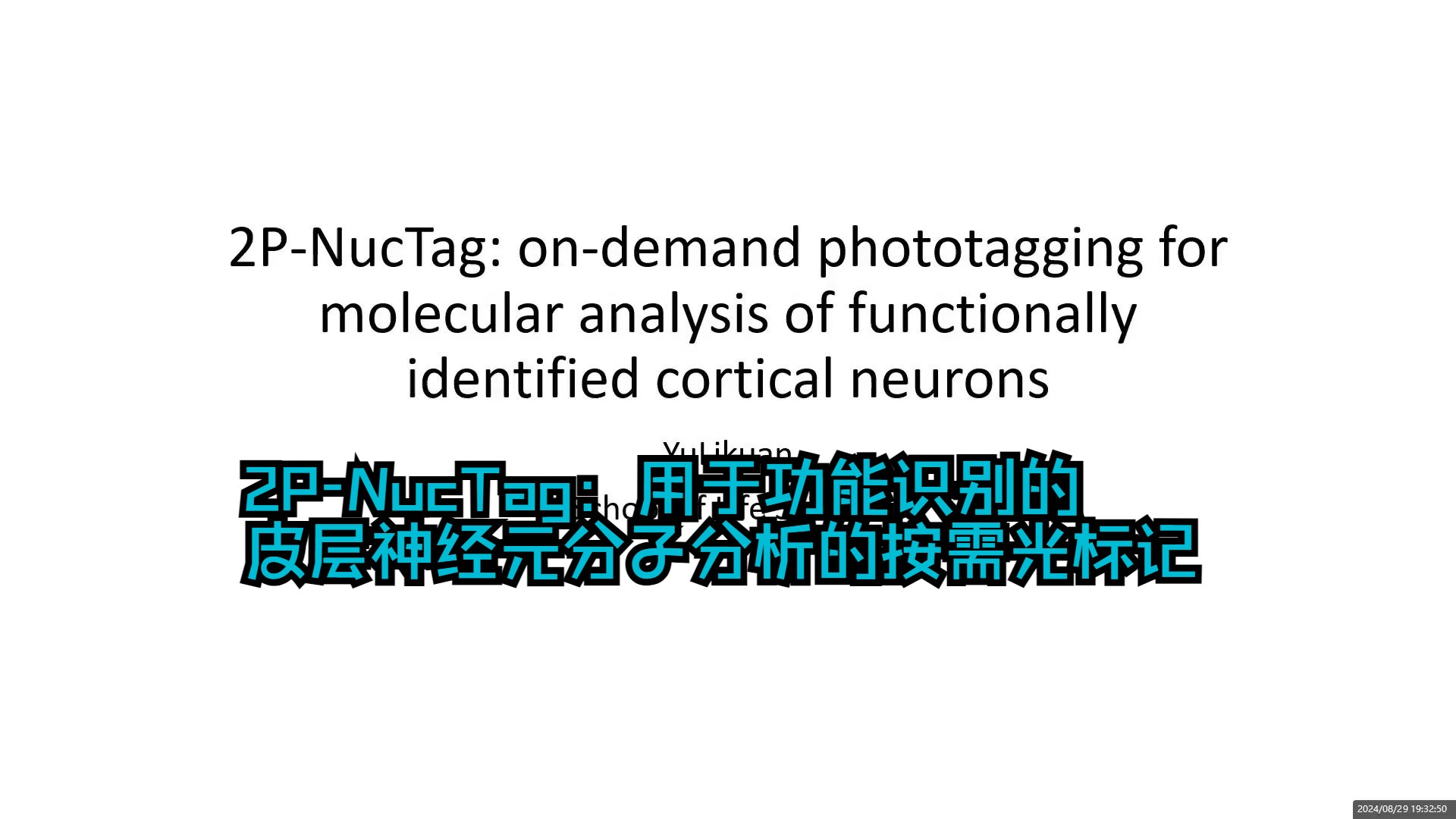 ...2P-NucTag:用于功能识别的皮层神经元分子分析的按需光标记
