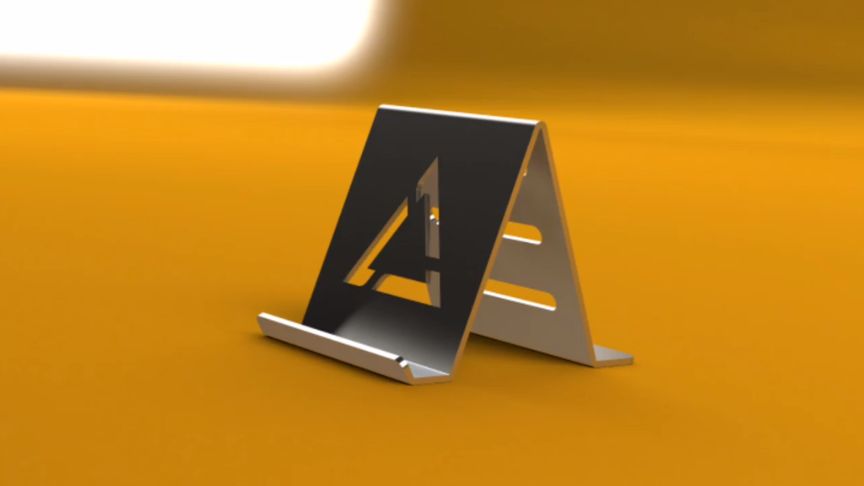 教你用solidworks设计一个手机支架