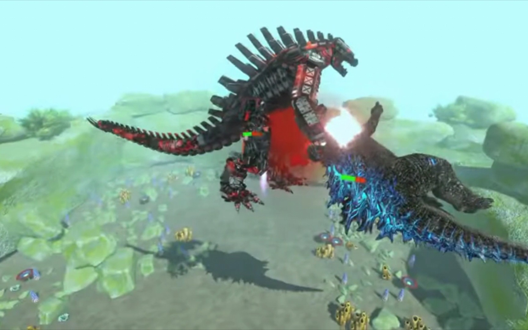 【搬运】机械哥斯拉的进攻-动物战争模拟器