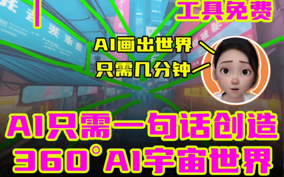 AI空间绘画,AI一句话画出全世界