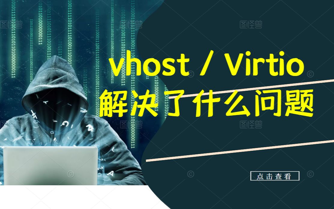 vhost / Virtio解决了什么问题丨Dpdk/网络协议栈/vpp/OvS/DDos/NFV/...