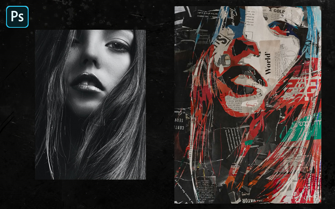 【PHOTOSHOP】PS里超牛的拼贴纹理教程 - by Texturelabs
