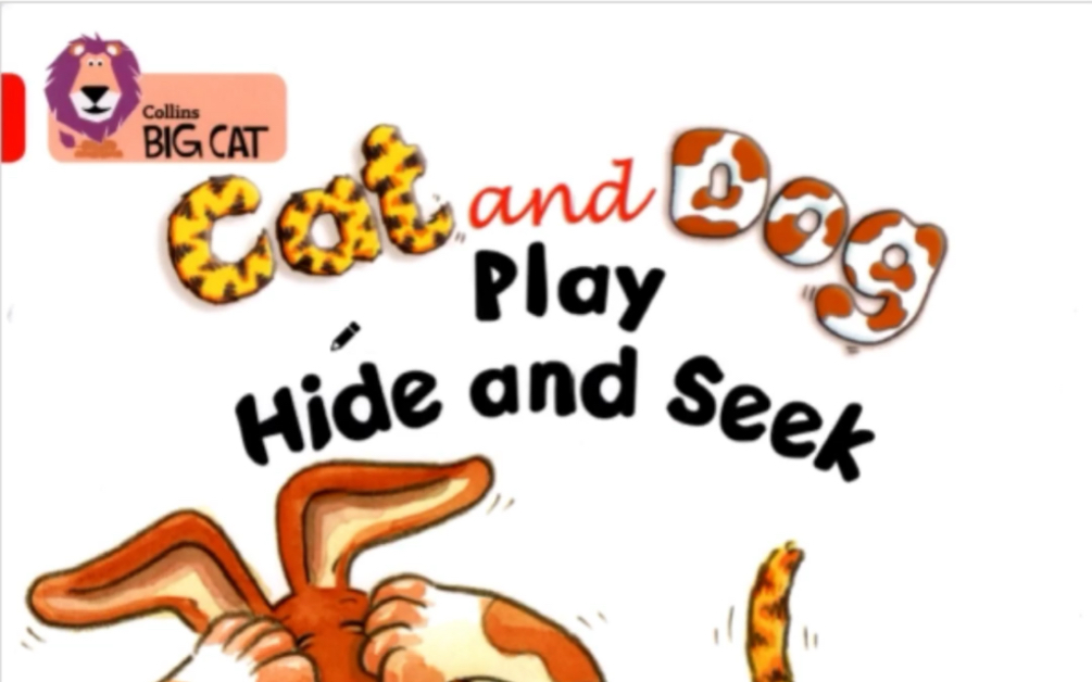 Maggie讲故事 大猫分级阅读2级红色系列 Cat and dog play hide and ...