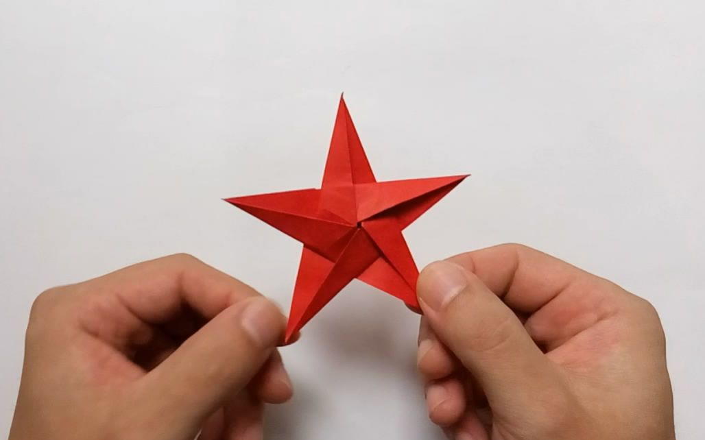 折纸,漂亮的五角星折法