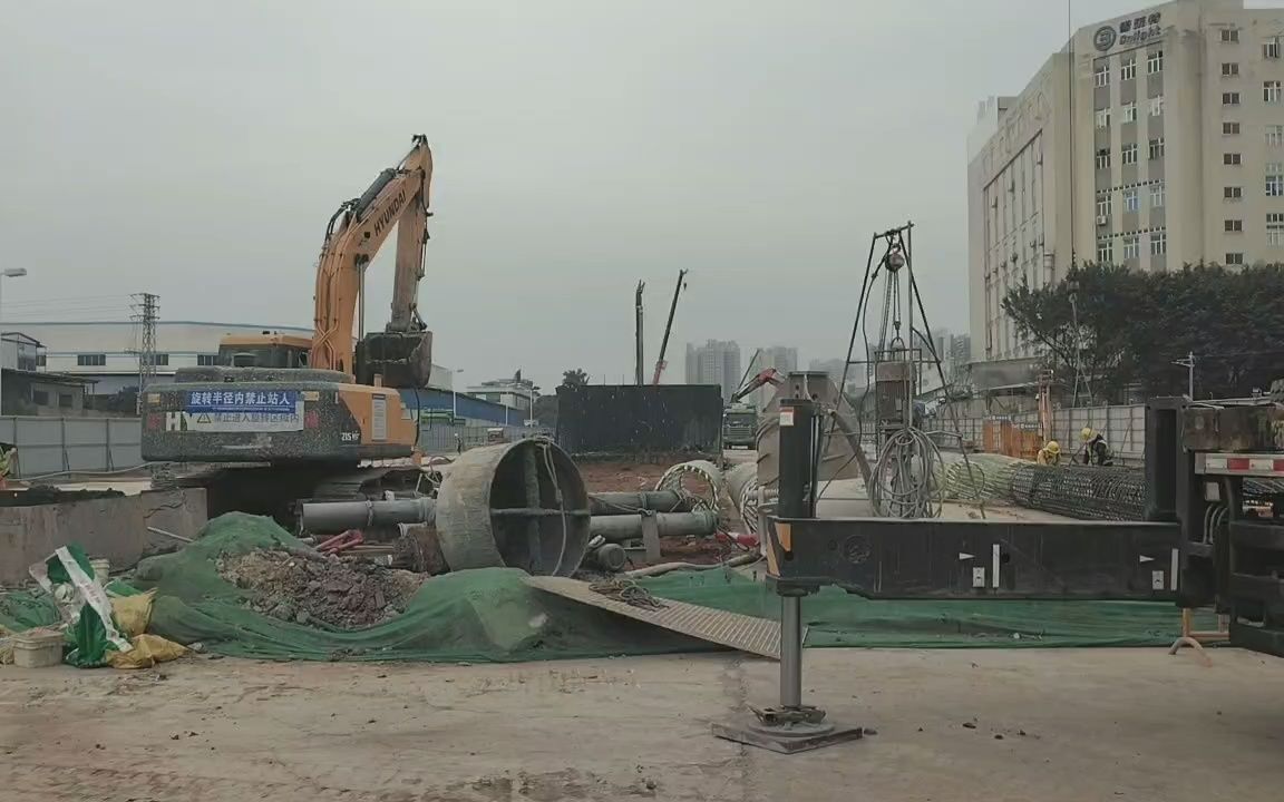 地铁施工之钻孔灌注桩打桩