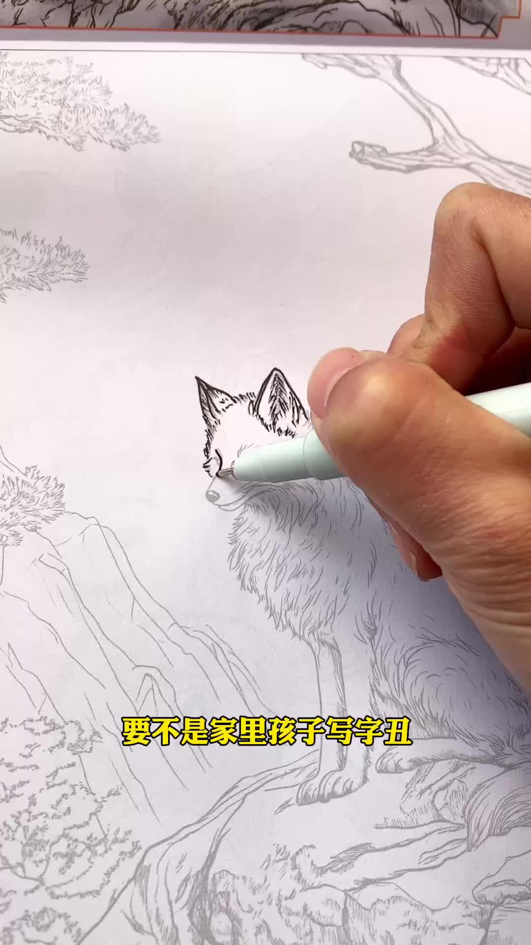 学画画第一步 就是练习#控笔 ,这套#中国画白描 图案丰富线条流畅,...