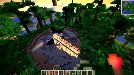 苹果MC minecraft服务器 核弹爆炸600个 TNT爆炸测试 2万个
