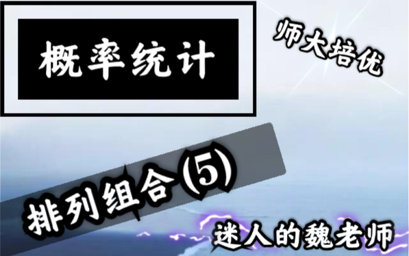 高三数学概率统计:排列组合(5)