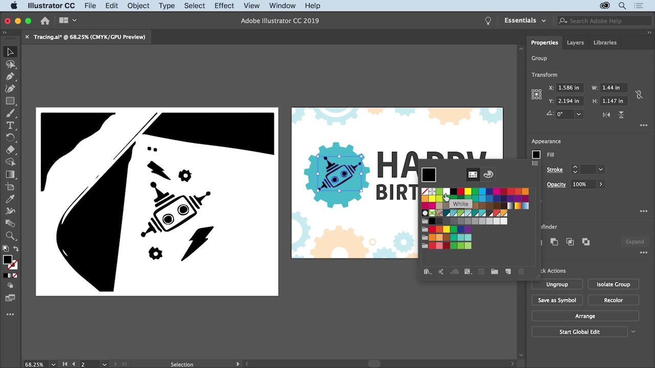 【Adobe Illustrator】Illustrator2020教学视频-创建和编辑形状
