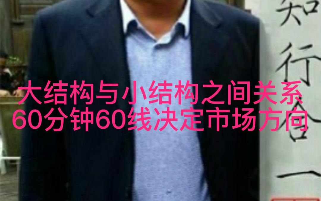 大结构与小结构之间关系60分钟60线决定市场方向