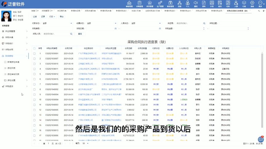 采购到货以及在库质检退货流程 采购erp系统#进销存软件