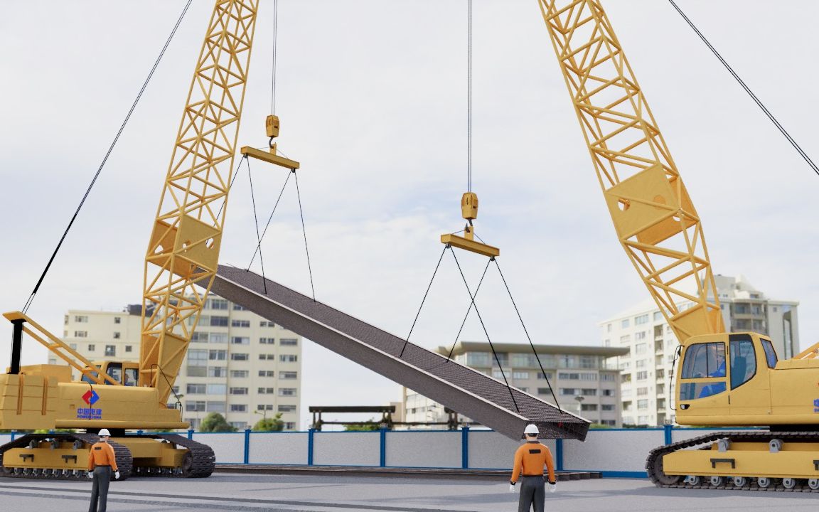 地下连续墙施工工艺安全技术交底-资深搬砖侠做施工动画还是有优势的