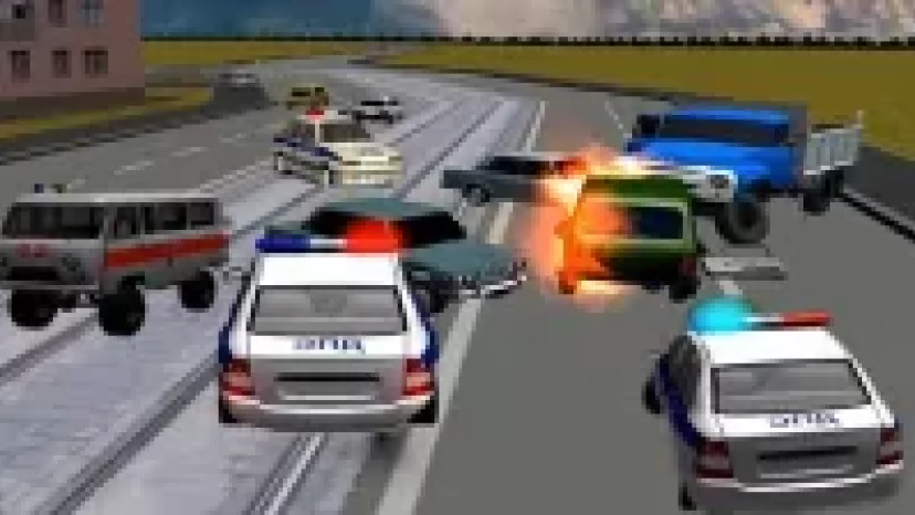 【永哥玩游戏】警车警察救护车模拟器 警察驾驶警车救护车城市救援