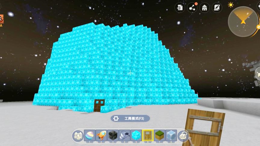 迷你世界飞龙解说:钻石块城堡的制作教程