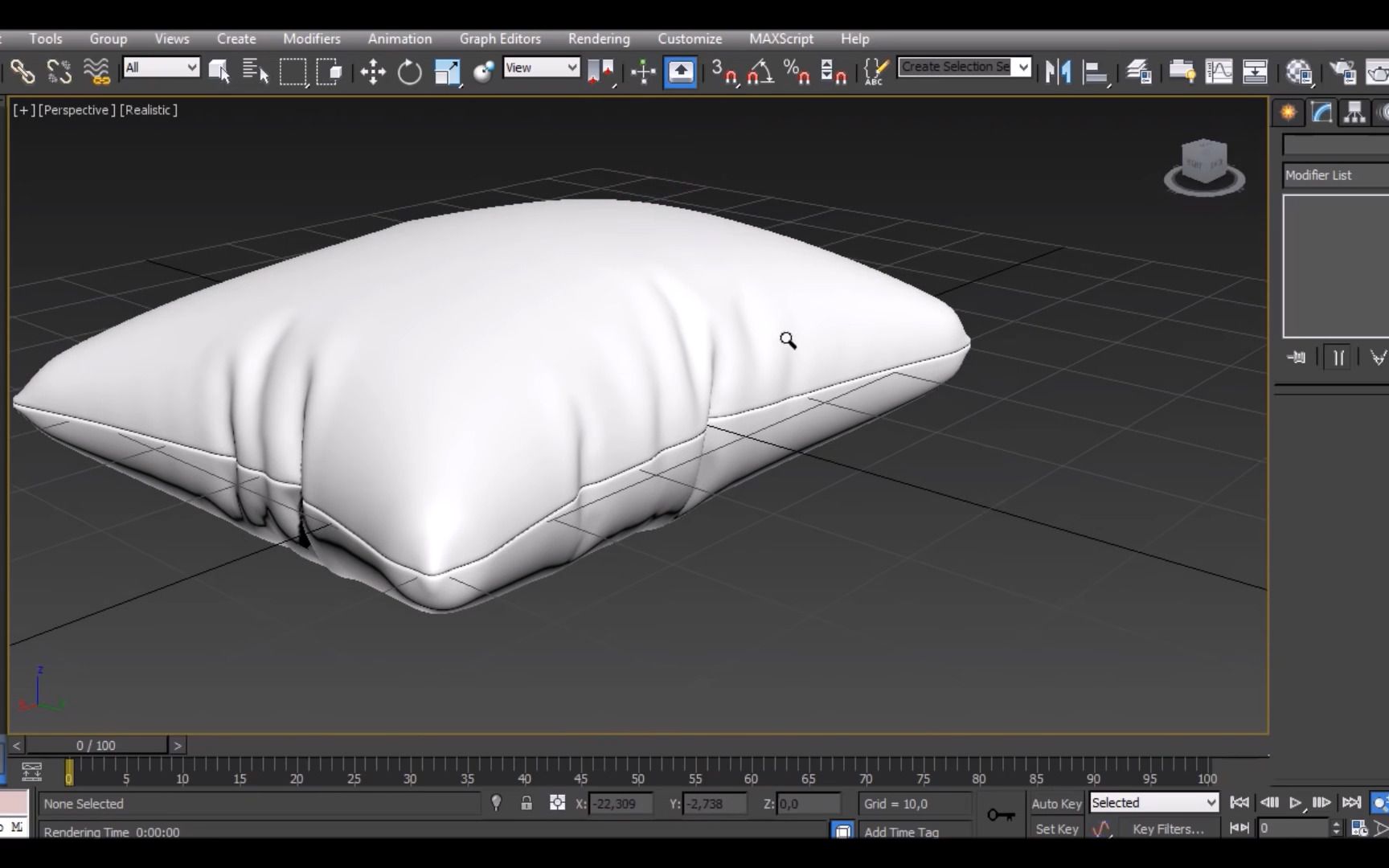 教你3ds Max做布艺枕头!