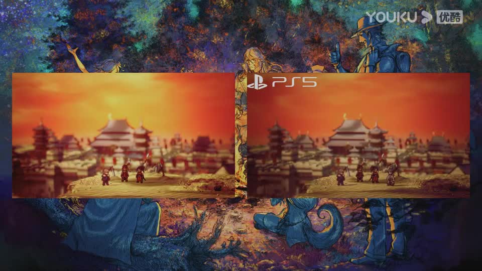 《八方旅人2》PS5版和Switch版画质对比