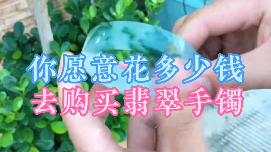 你愿意花多少钱去购买翡翠手镯?