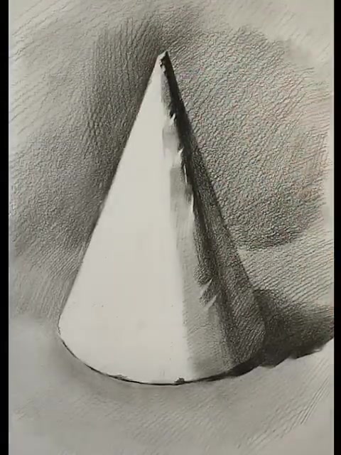 【课堂君分享】基础素描圆锥体的画法