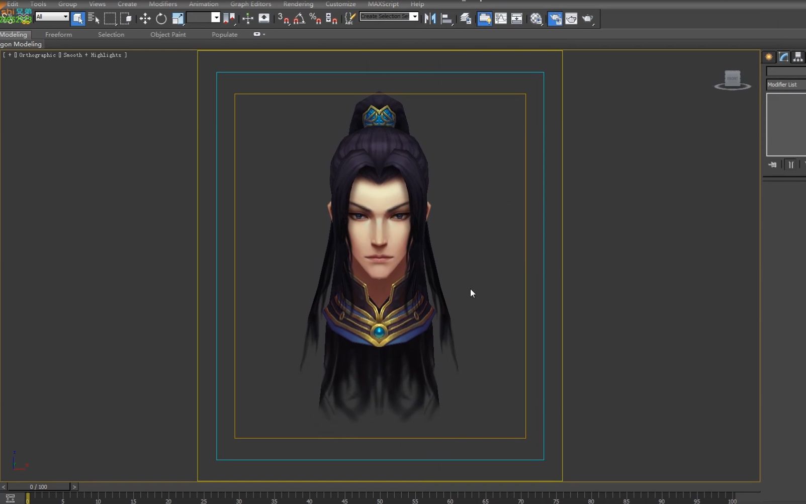 游戏3D角色头像制作快速全过程