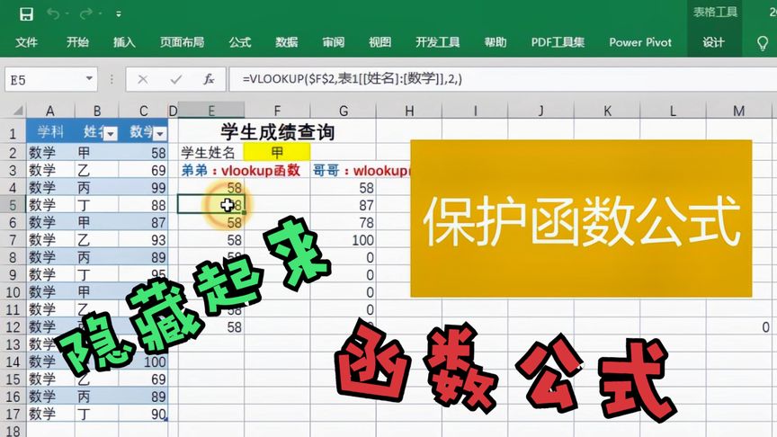 excel技巧:如何保护和隐藏自己设置的公式不被修改