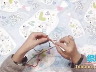 [巧织馆]零基础毛线编织教学——拼色毛毯织法