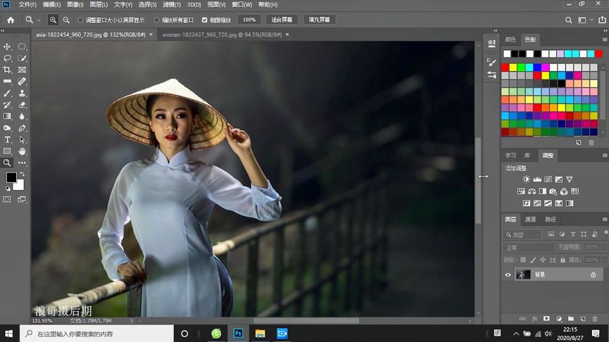 PS如何快速扣取人物去除背景?Photoshop两步抠图合成进阶技巧