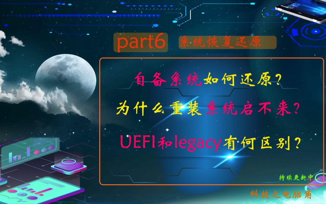 ...mbr和GPT格式分别适合怎样设置bios?笔记本系统还原真的那么难吗...