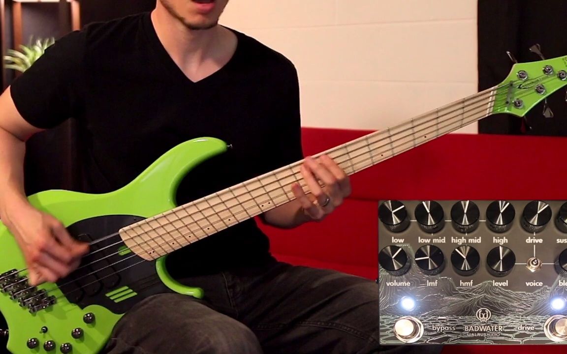 ...电贝司测试Walrus Audio全新产品Badwater 贝司前级放大器和D.I盒子