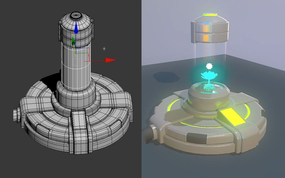 【3dmax建模】游戏场景道具模型建模,3dmax零基础布线,卡线教程