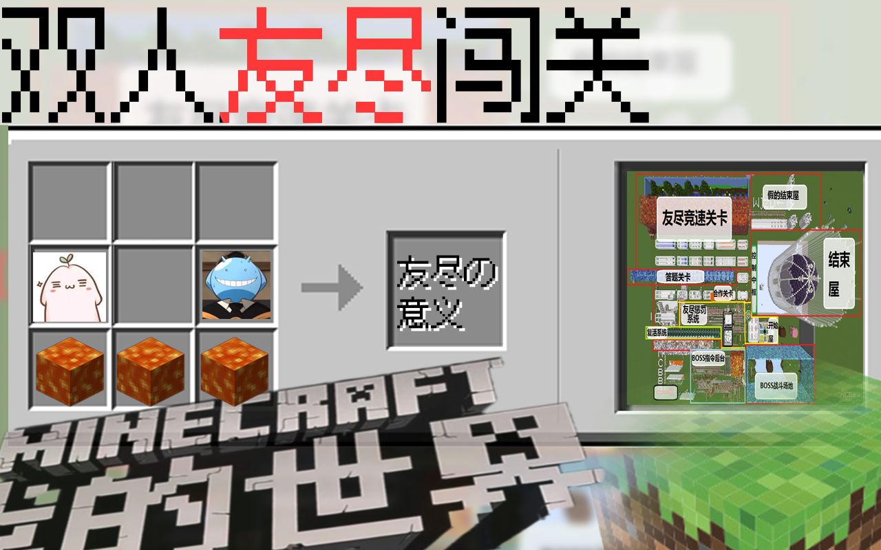 【Minecraft双人合作】双人竞速核作闯关地图的正确打开方式(误