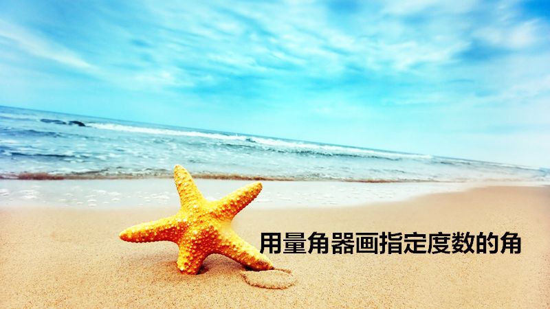 用量角器画指定度数的角