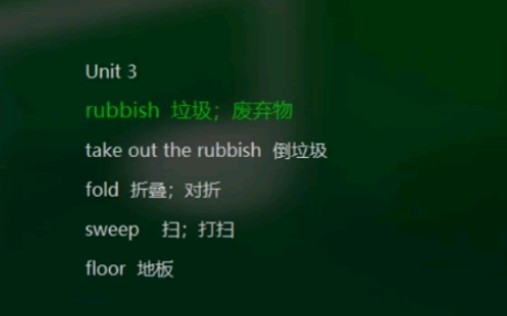 人教版/八年级英语/下册Unit3单词