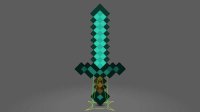 Maya教程【minecraft我的世界】道具03_1:钻石剑绑定运用