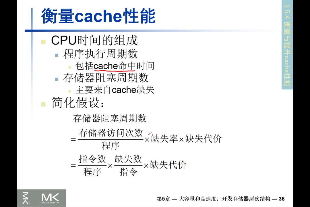 5.4 提升cache性能 part1