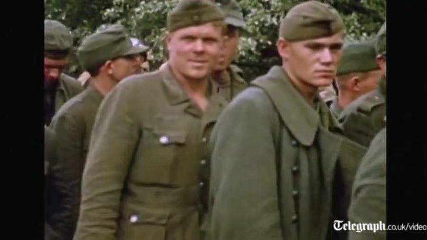 您从未见过的第二次世界大战:D日登陆的罕见彩色录像