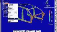 在CATIA CAE中对汽车侧围的弯曲和扭转刚度分析_标清