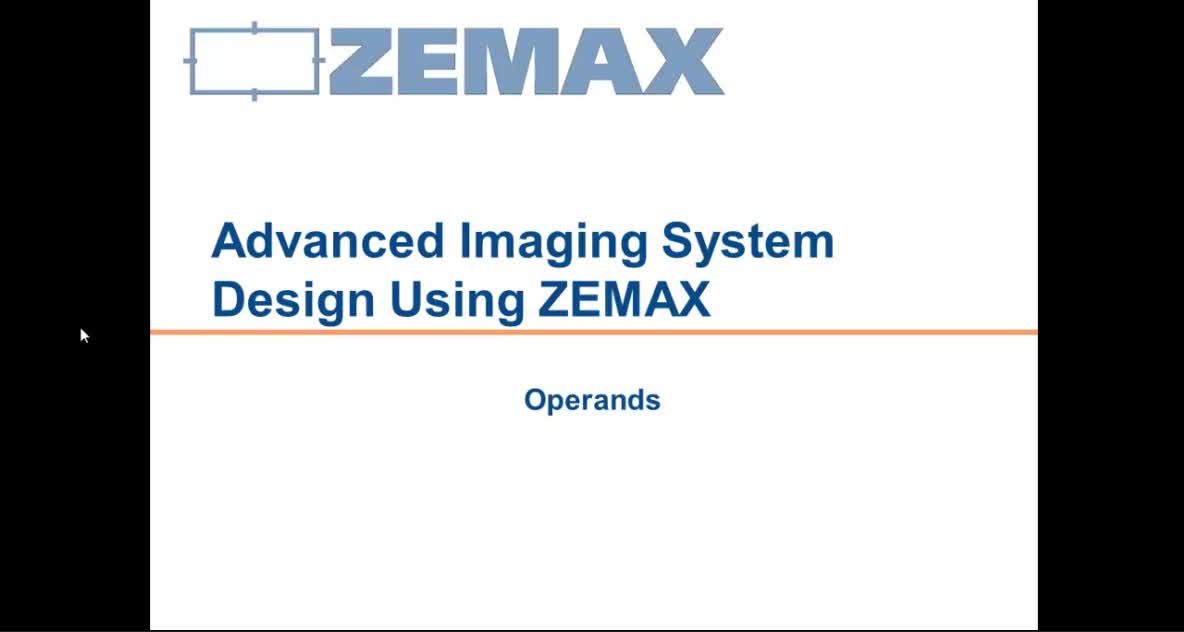 ZEMAX 教学视频 中文