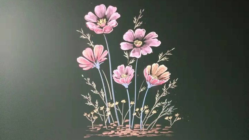 花草怎么画?教你学习花的形体结构,简单好画