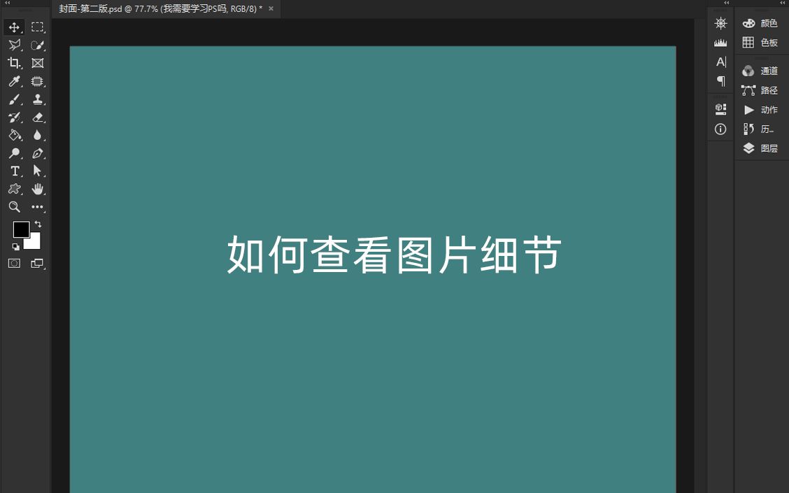 PS修图入门教程04 如何查看图片的细节,放大镜和导航器的使用等