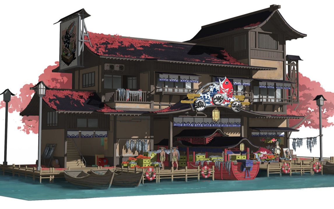 【maya场景建模】从拉box开始,动漫日系房子模型制作教学