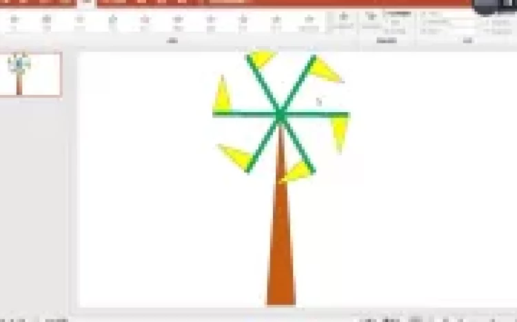如何使用ppt制作风车动画