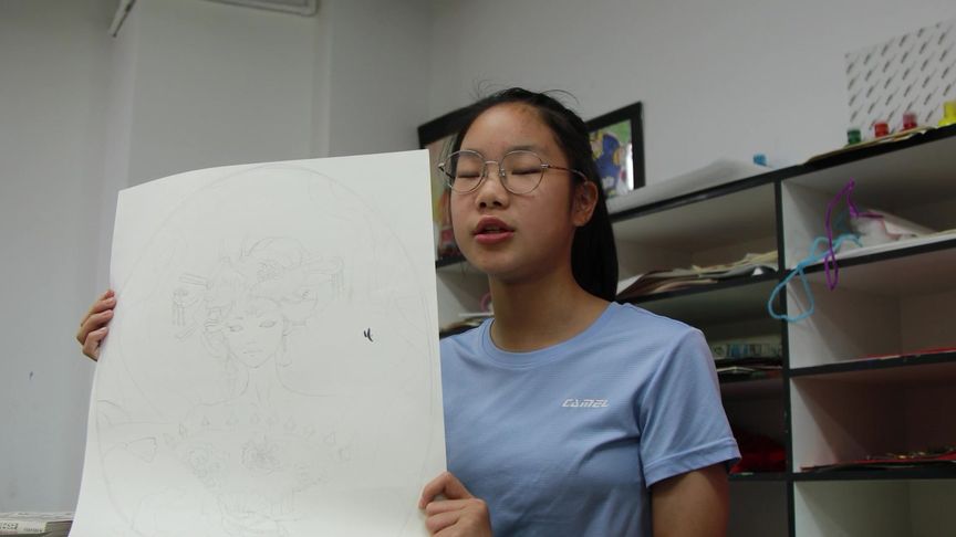 #童心禁毒 涵江海沫画室学生以画笔为剑,用漫画作品向毒品宣战!