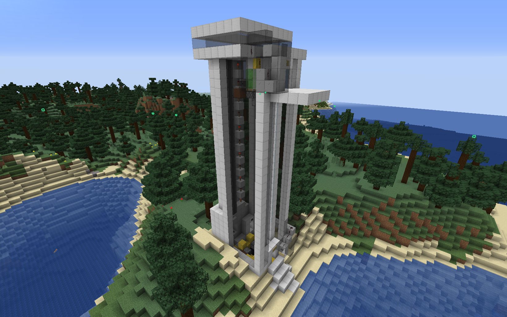 Minecraft 简易红石电梯 附存档